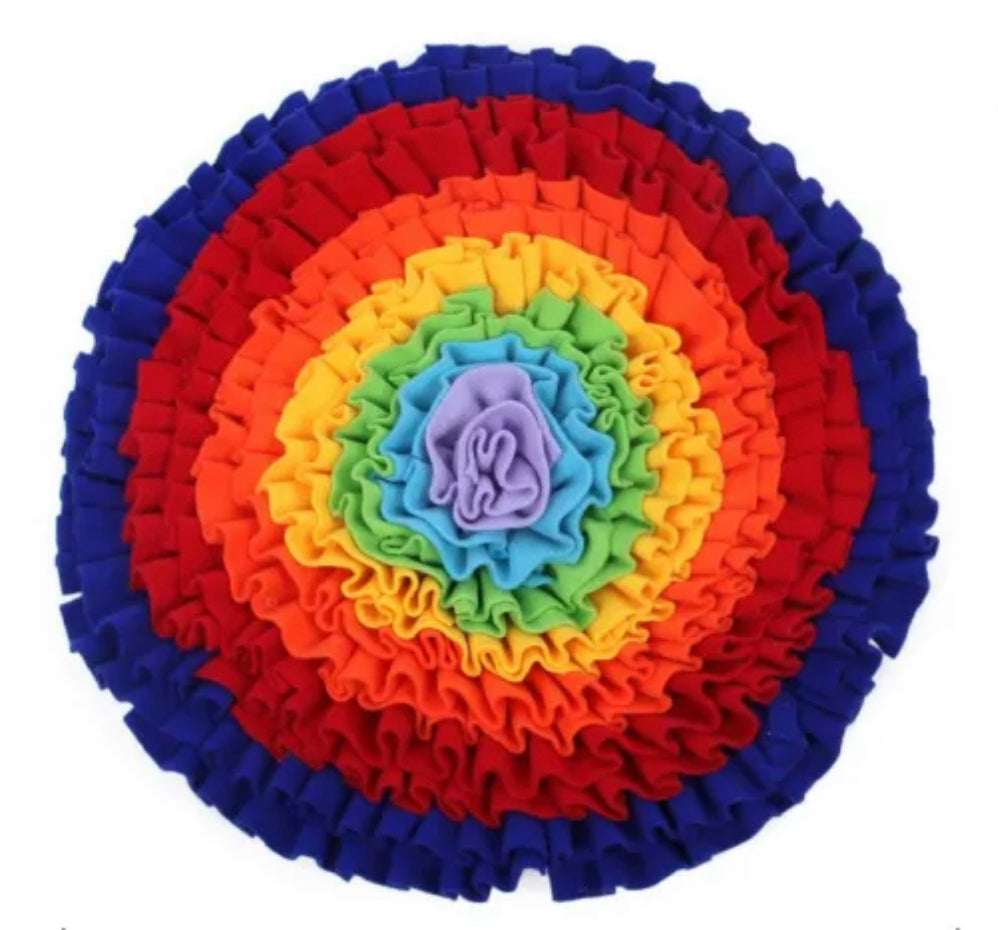 Rainbow Snuffle Mat 35cm diametre – Willow's Pantry