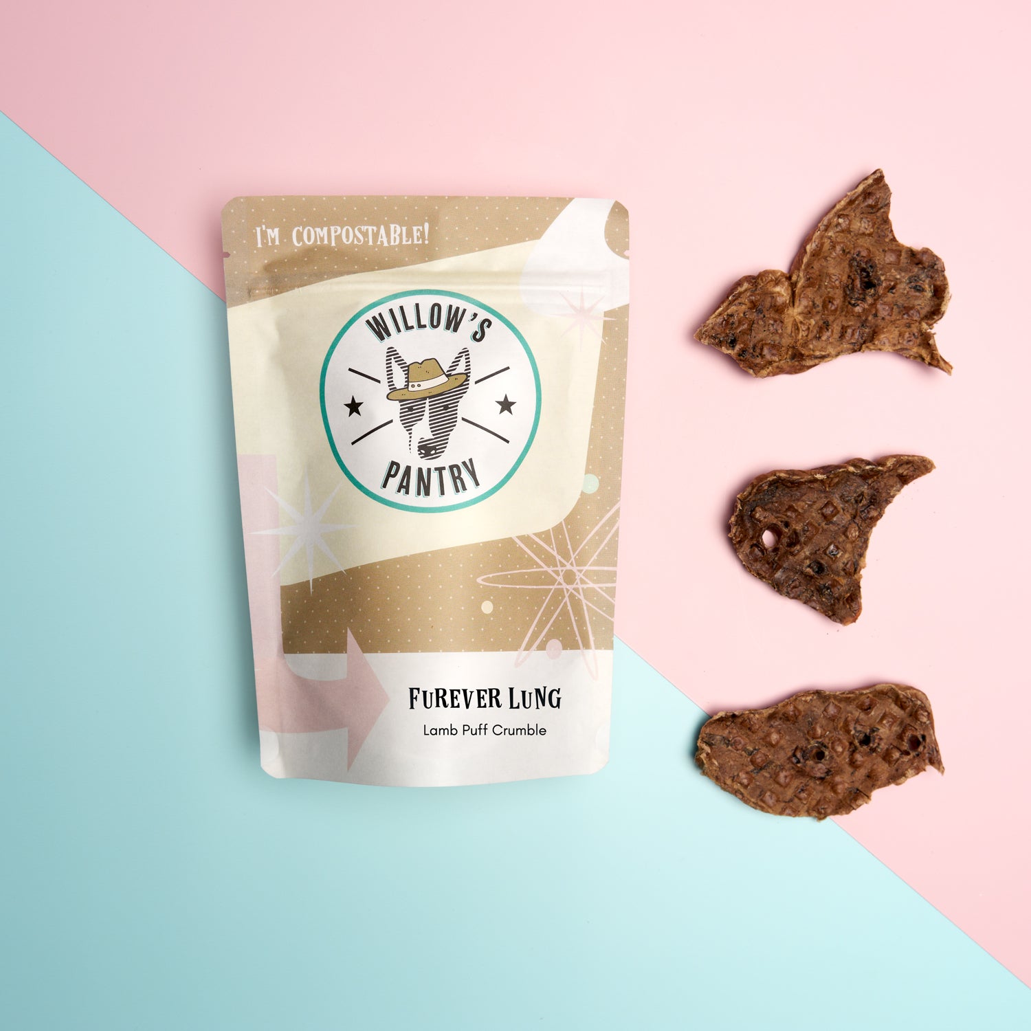 Furever Lung - Lamb Puff Crumble 80g – Willow's Pantry